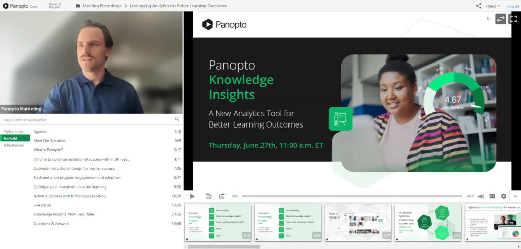 Panopto Knowledge Insights - Viducon
